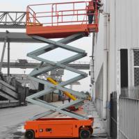 China Fast Speed Aerial Work Platform , 0.7m Overall Width Electric Lift Platform for sale