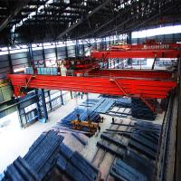 China Steel Factory Double Girder Bridge Crane , 20 Ton / 10 Ton Overhead Crane for sale