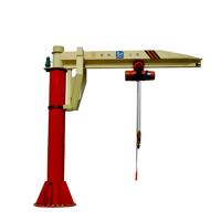 China 8 M / Min Pillar Mounted Jib Crane High Speed Customized Color Pendant Control for sale