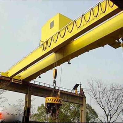 China 50 Ton QC Type Double Girder Steel Plant Crane With Rotary Magnet for sale