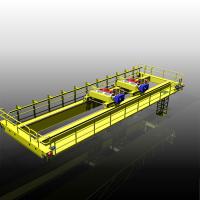 China 16+16T Span 12M Double Trolley Hook Overhead EOT Crane QE Type for sale