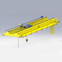 China 15T Span 17M Hoist Type Double Beam Bridge Crane For Workshop for sale