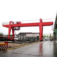 China 16 Ton Box Type Double Girder Gantry Crane Electric Mobile Rail Gantry Crane for sale