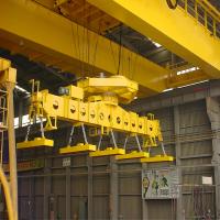 China QC Model Orange 20 Tons Grab Double Girder Overhead Crane In Workshop for sale