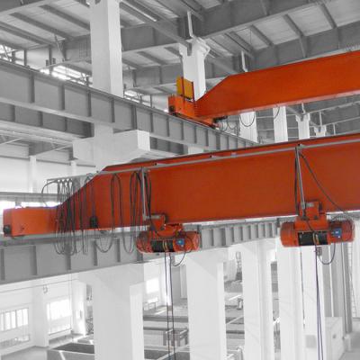 China 16T LDA Height 6M Span:15m single girder overhead travelling crane with Electric Hoist for sale