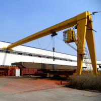 China Compact Remote Span 30m 32t A4 Single Beam Gantry Crane Outdoor Using for sale