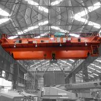 China Lifting Cabin Control Double Girder Overhead Travelling Crane for sale