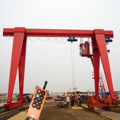 China 20t Lifting  Remote Single Beam Gantry Crane With Electric Hoist For Outdoor Using for sale