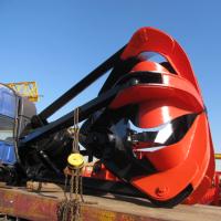 China 360 Degree Rotary Hydraulic Five Lobe Grab For Scrap Steel for sale