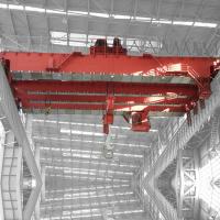 China 20 Tons Double Beams Electric Casting Bridge Crane For Steel Mill for sale