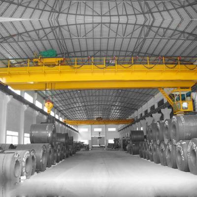 China Remote Control 20/5 Tons Double Girder Underslung EOT Crane With Hook for sale