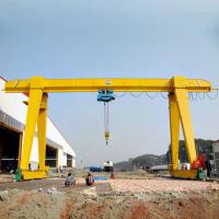 China 5TON 10TON 16TON 20TON Electric Single Beam Gantry Crane For Outdoor Remote Control for sale