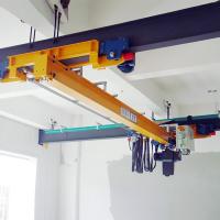 China 10 Ton Single Girder Suspension Bridge Crane With CD MD Electric Wire Rope Hoist for sale