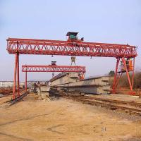 China 50/10 Ton Double Beam Gantry Crane Truessed Type Cabin Control for sale