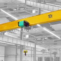 China 10 Ton European Style Low Headroom Single Girder Bridge Crane With Wire Rope Hoist for sale