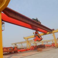 China Two Purpose 5/5 Ton Electric Double Girder Overhead Crane with Hook and Grab for Coal for sale