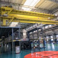 China 35Ton QD Type Double Girder Overhead Crane A5 class Double Hook crane for sale