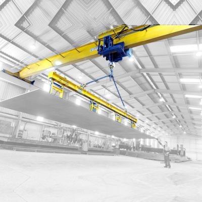 China 10 Ton Span 10.5m European Electric Single Girder Overhead Crane A5 Working Class for sale