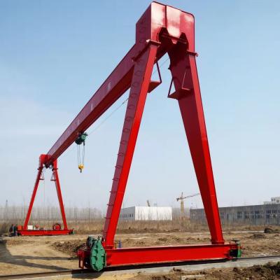 China Light Duty Single Beam Gantry Crane 2 Ton Box Type Electric Mobile Rail for sale
