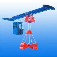 China 5 Ton Single Beam Overhead Crane Wireless Remote Control Grab Bucket for sale