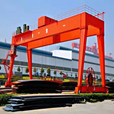China 10Ton Double Girder Electric Traveling Gantry Crane With Electromagnetic Plate for sale