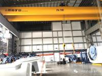 China 50T Cabin Control Electric Hoist Double Beam Overhead Crane European Type for sale