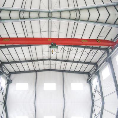 China 10Ton Single Girder Overhead Crane Remote Control Overhead Traveling Crane for sale