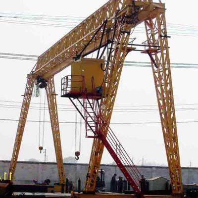 China Remote Control Truss Type Electric Rail Traveling Gantry Crane Double Girder for sale