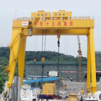 China High Technique Box Type Double Beam Gantry Crane Electric Rail Traveling Frame for sale