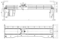 China 3 Ton Double Girder Overhead trolley hoist crane Pendent Line Control for sale
