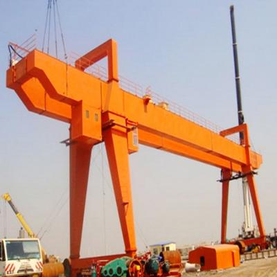 China 50/10Ton Double Beam Electric Rail Traveling Gantry Crane Box Type for sale