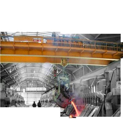 China 20 Ton Double Beam Casting Crane Remote Control Double Girder EOT Crane for sale