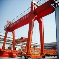 China 20/10 Ton Double Beam Gantry Crane Electric Rail Traveling Frame Crane for sale