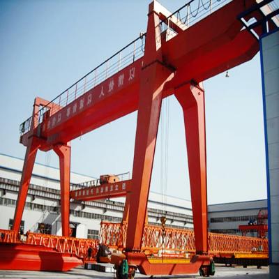 China 20/10 Ton Double Beam Gantry Crane Electric Rail Traveling Frame Crane for sale