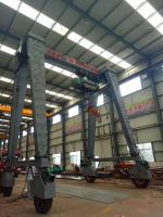 China 10 Tons Single Beam Gantry Crane Rubber Tyred With European Style Hoist for sale