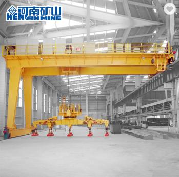 China Mobile Rail Cabin Control Double Girder Gantry Crane A4 Duty for sale