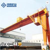 China BMG Type 10T Double Girder Hook Semi Gantry Crane For Outdoor Use for sale