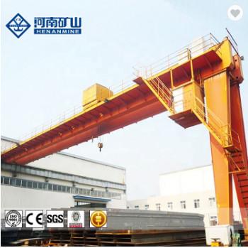 China BMG Type 10T Double Girder Hook Semi Gantry Crane For Outdoor Use for sale
