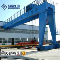 China Double Beams Mobile Rail Semi Goliath Crane With 20m Span for sale