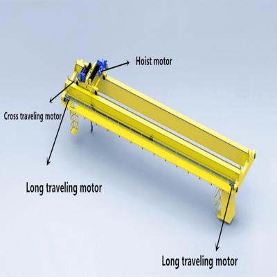 China Good Quality 8t Double Girder Overhead Crane Bridge Pendent  Line Control for sale