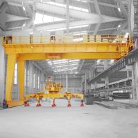 China High Technique Double Girder Semi Gantry Crane For Warehouse for sale