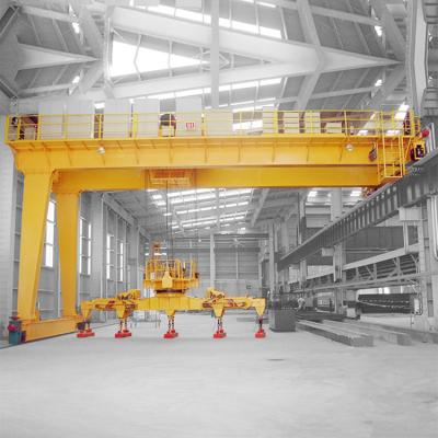 China High Technique Double Girder Semi Gantry Crane For Warehouse for sale