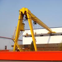 China 16T Single Girder Travelling Semi Gantry Crane With Electric Hoist for sale