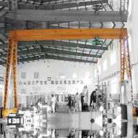 China 16T Single Girder Travelling Semi Gantry Crane With Electric Hoist for sale