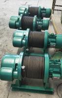 China Fast Speed Electric Wire Rope Winch Capstan Hoists With Motorized Trolley for sale