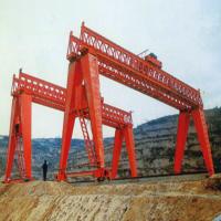China 120t MG Double Girder Gantry Crane Cabin Control With Two Trolly Lift for sale