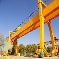 China Electric Double Beams Rail Mobile Gantry Crane 50ton Remote Control for sale