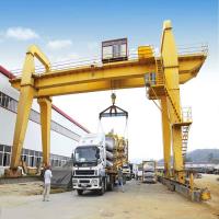China Heavy Duty MG Double Beam Girder Gantry Crane 50 Tons With Cabin Control for sale