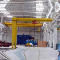 China Semi Single Beam Steel Plant Gantry Crane PLC 380V European MHB Type for sale