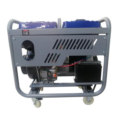 China Open Silent Air Cooled Diesel Generator Single Phase 7500w for sale